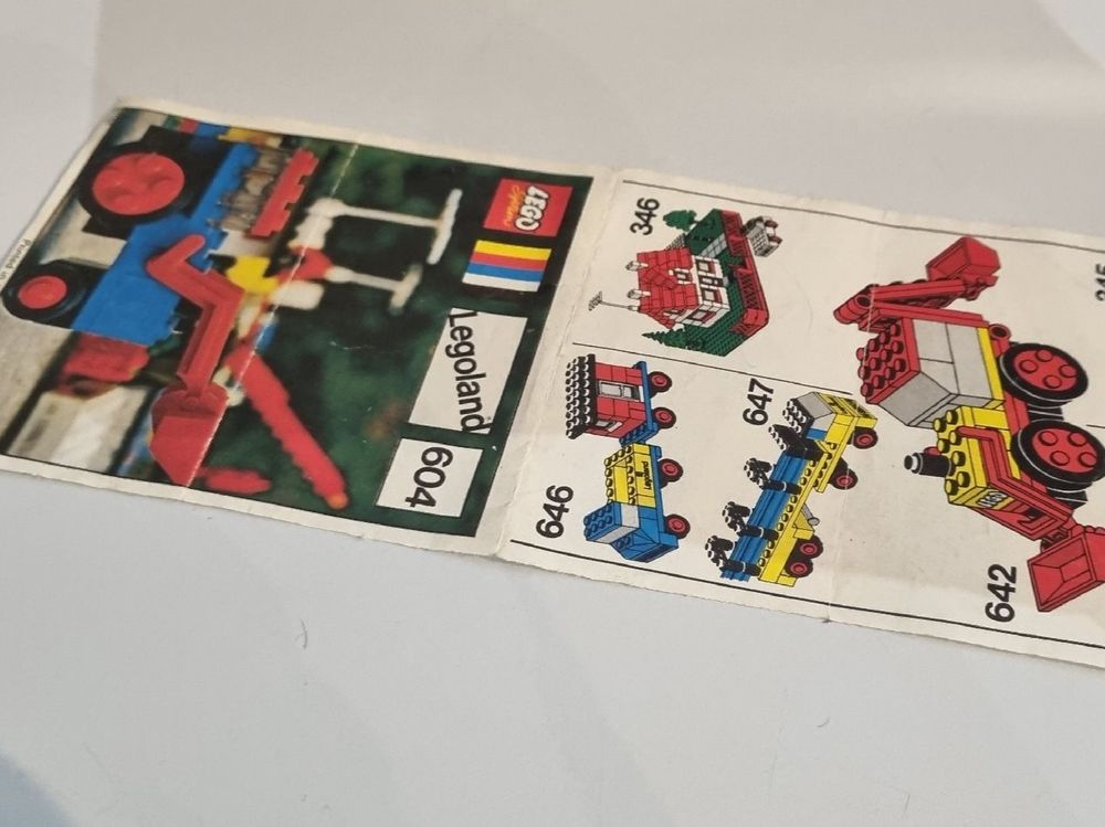 Altes Lego-Set N° 604 inkl. original Bauanleitung (rebrickt) (Gebraucht ...