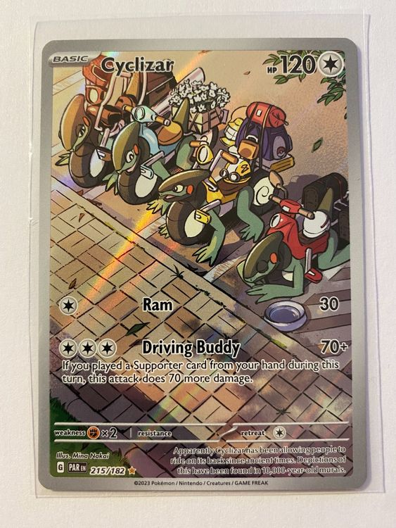 Pokemon Cyclizar 215/182 Paradox Rift EN (Neu (gemäss Beschreibung)) in ...