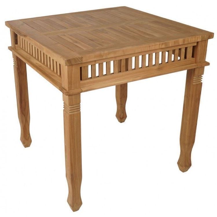 102056 - Teak Esstisch Gartentisch 80x80 cm Teaktisch | Kaufen auf Ricardo