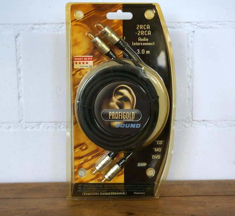 NEUE Audio Kabel PROFIGOLD High Performance 2x Cinch RCA-RCA (Gebraucht ...