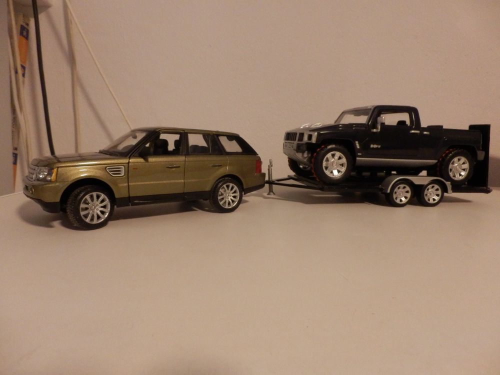 Range Rover, Hummer, remorque 1:18 (Gebraucht) in Apples für CHF 69 ...