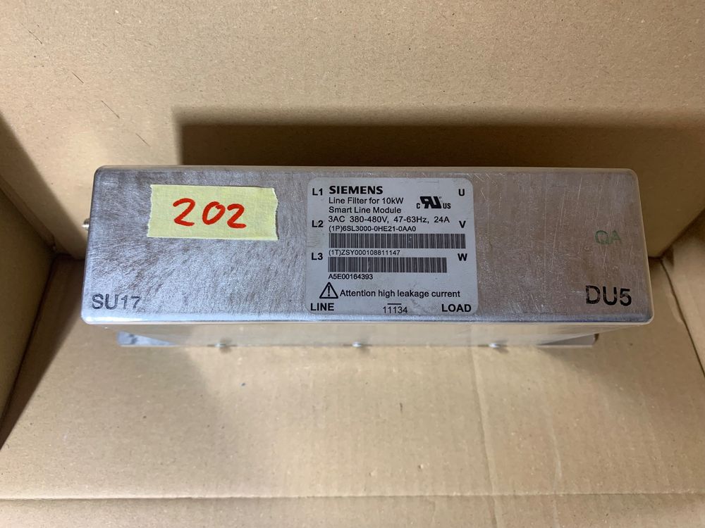 Siemens 6SL3000-0HE21-0AA0 Smart Line Modul Filter für 10kW (Gebraucht ...