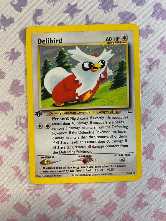 Pokemon - 5 - Delibird - 1. Edition - Neo Revelation - 2001 (Gebraucht ...