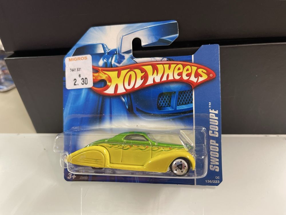 Hot Wheels Swoop Coupe 2006, grün/gelb, ungeöffnet! (Neu und ...