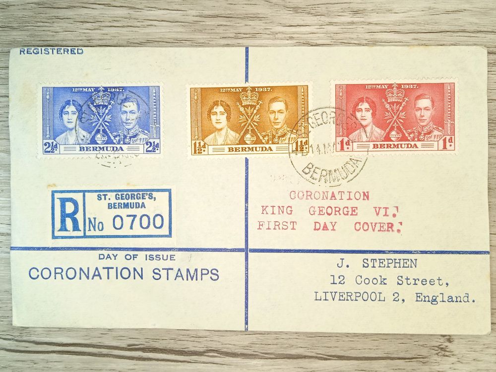 TR60 Enveloppe + Timbre Bermuda 1937 | Kaufen auf Ricardo