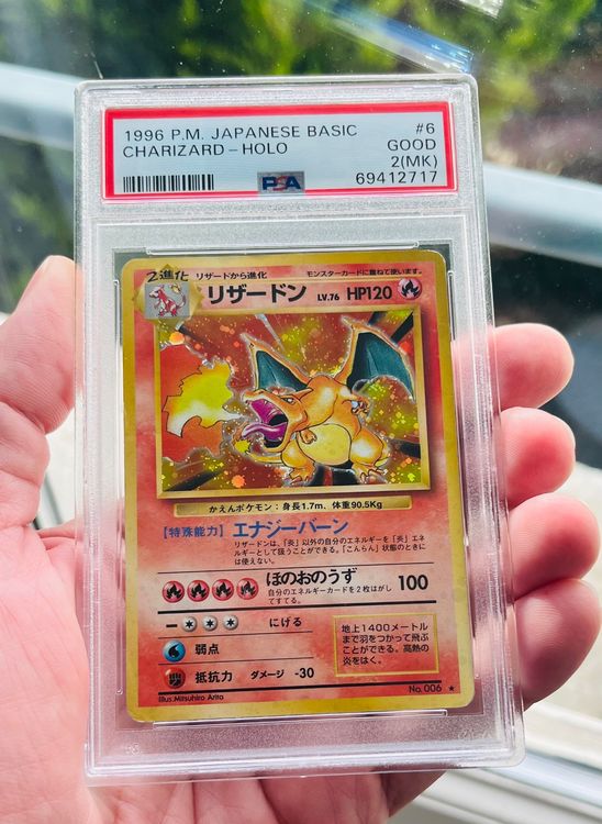 💥ab 1CHF💥 PSA Pokemon 1996 Charizard Holo Dracaufeu Glurak | Comprare su Ricardo