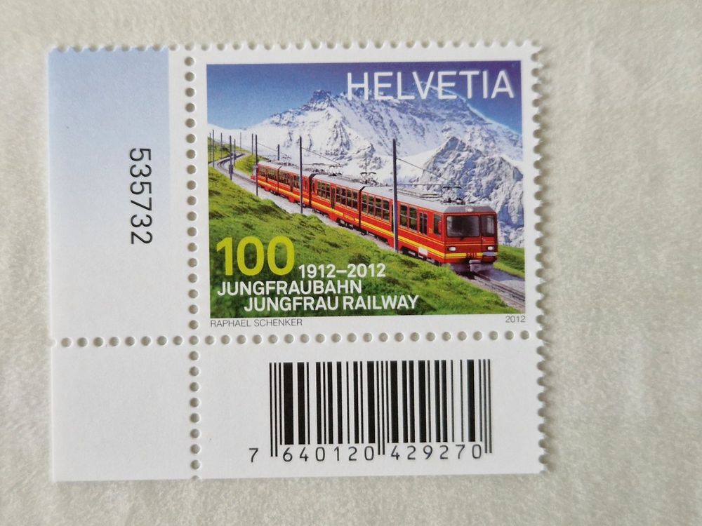 Plattenfehler "100 J. Jungfraubahn" postfrisch** | Kaufen auf Ricardo