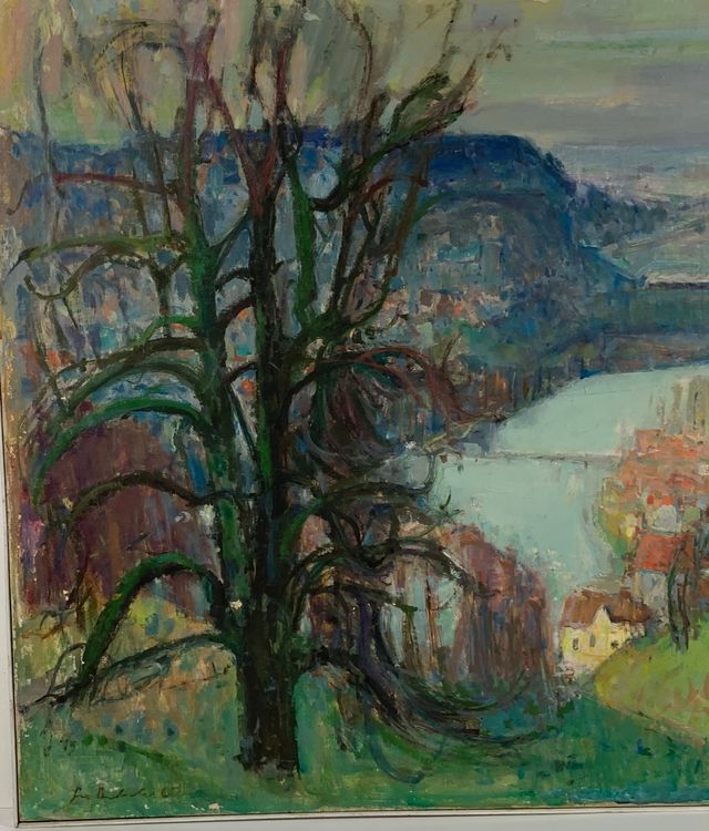 Geo Bretscher grosses Gemälde Furlingen 1965 (Gebraucht) in Root für ...