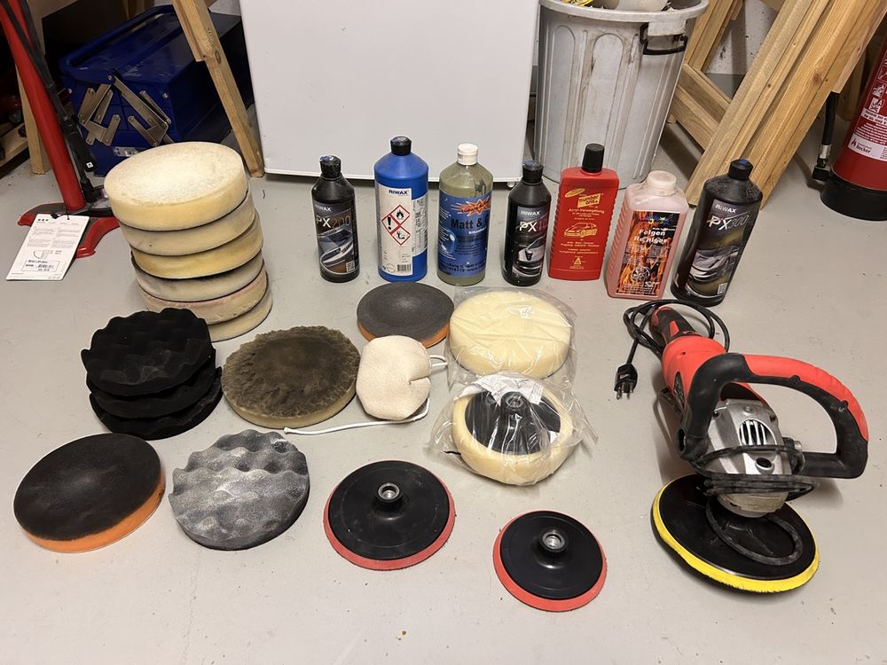 Auto Polier Set, Autopolitur, Riwax, Poliermaschine | Kaufen auf Ricardo