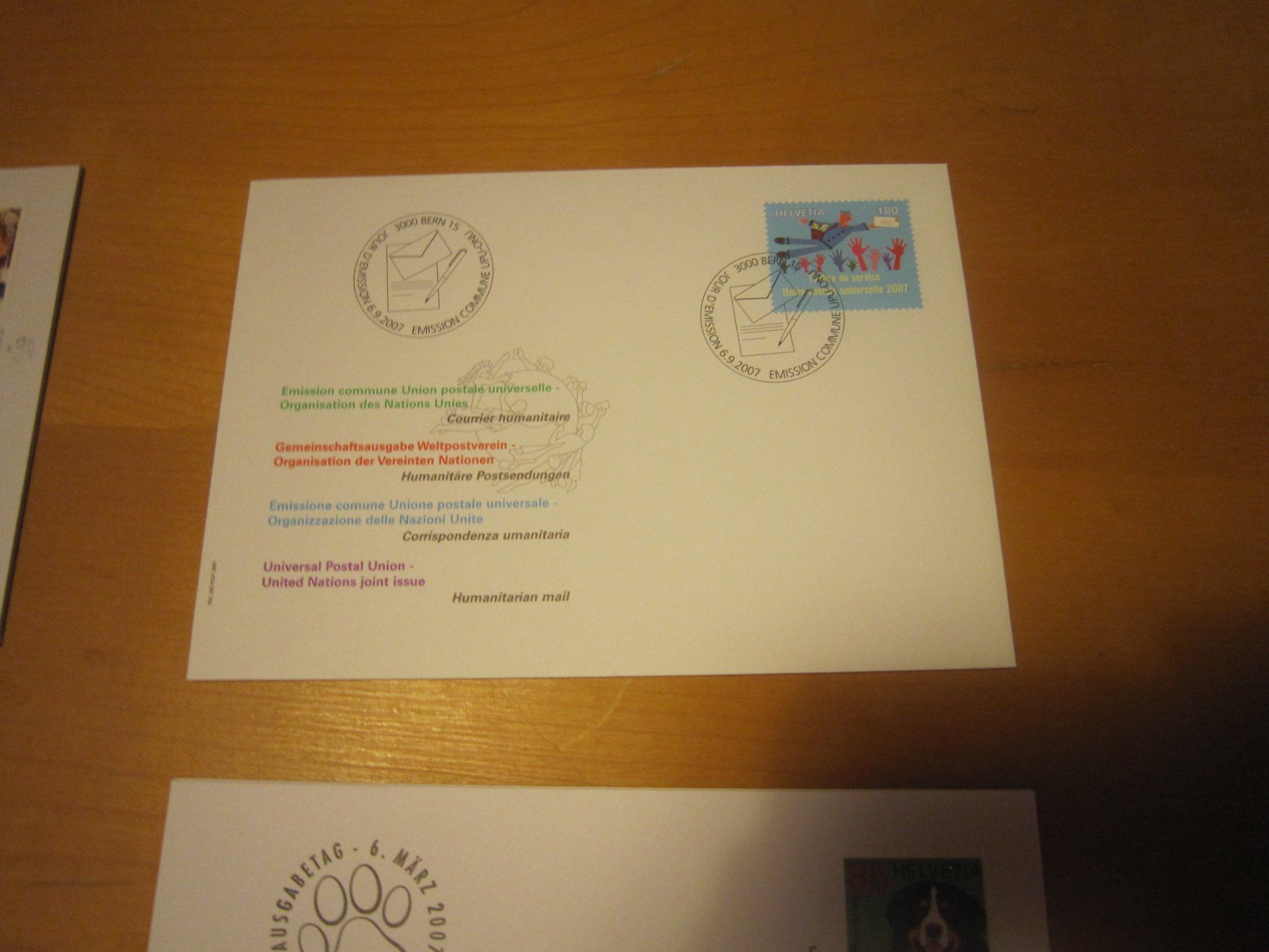 CH 2007 FDC 4 schöne FDC AB NUR 75 RP (Gebraucht) in Gordola für CHF 1 ...