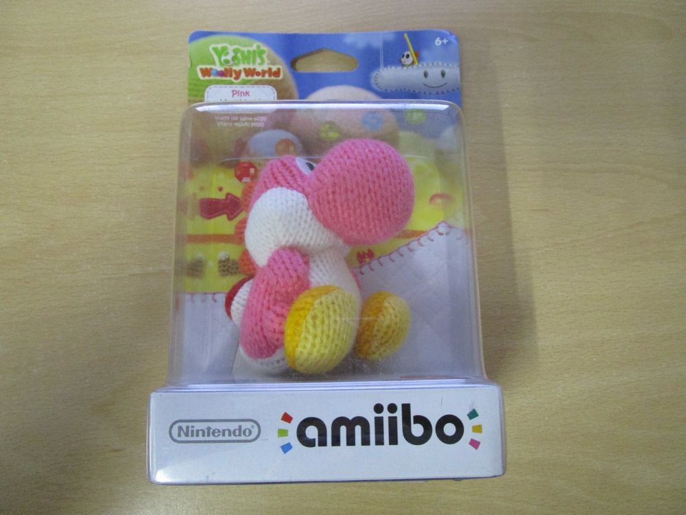 amiibo Yoshi's Woolly World Pink Yarn Yoshi Neuware Nintend (Neu und ...