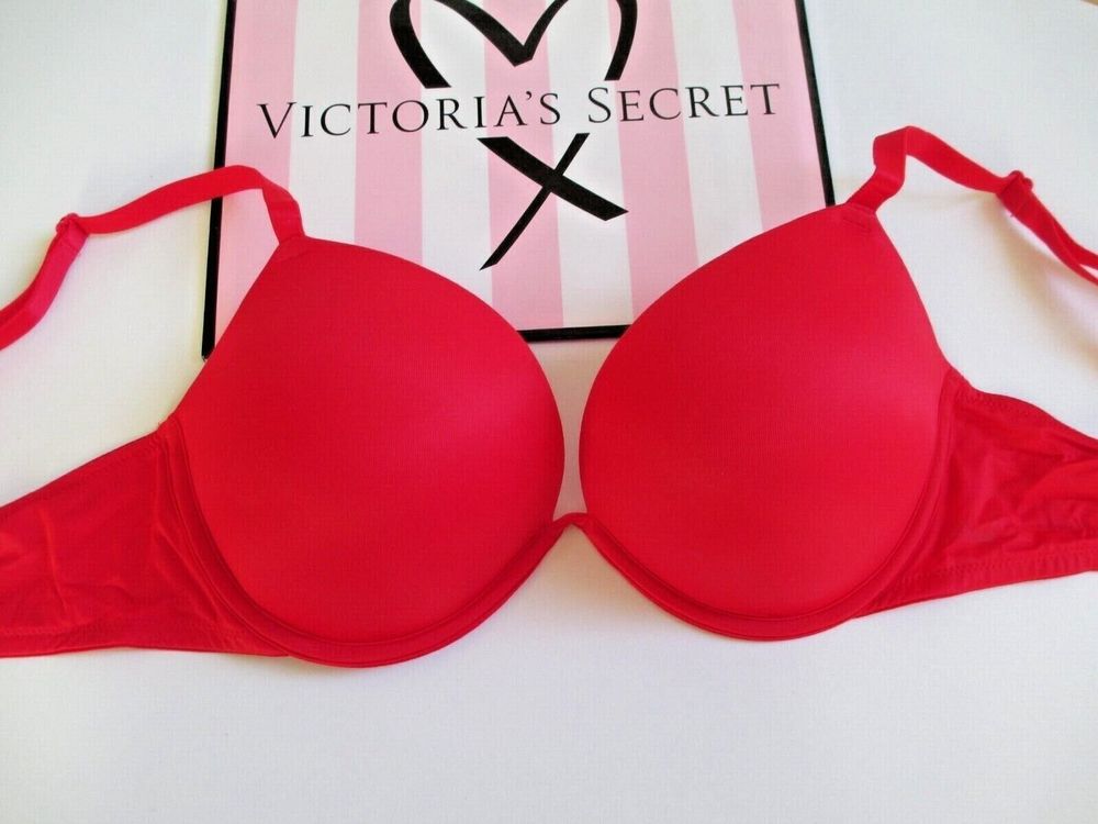 VICTORIA'S SECRET PINK Super Push-Up Red Bra 40C (Neu und ...