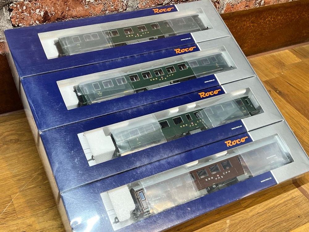 Roco 74126 4-teiliges Schnellzugset der SBB, Epoche III-IV | Kaufen auf ...