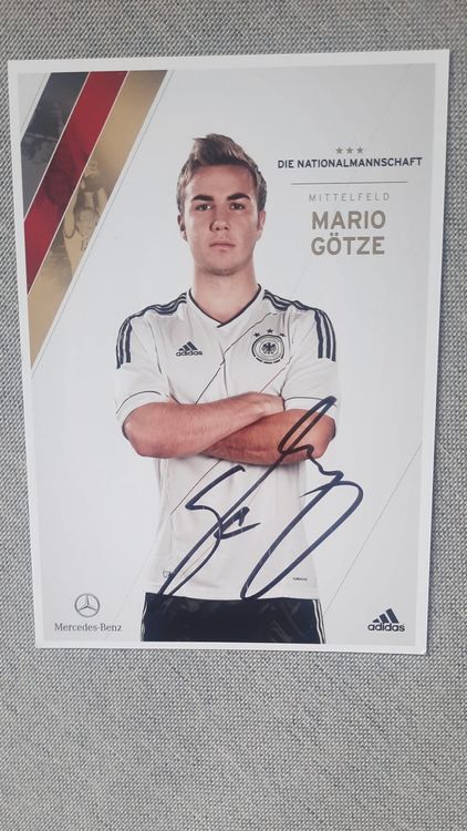 Autogrammkarte Mario Gòtze (Gebraucht) in Schmerikon für CHF 8 – mit ...