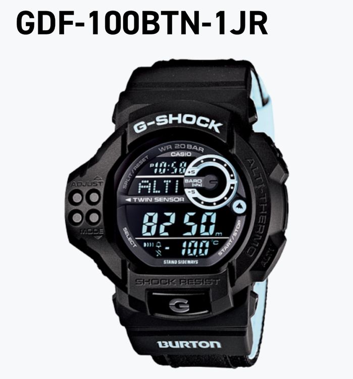 Casio G-Shock GDF-100BTN-1JR Burton 30th Anniversary Collab (D'occasion ...