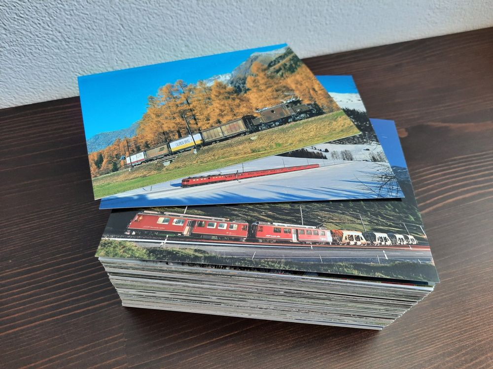 150 Postkarten Rhätische Bahn RhB (Gebraucht) in Bever für CHF 80 – mit ...