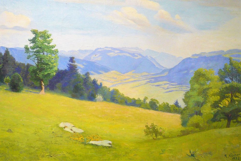 Robert KIENER, OelGemälde, JURALANDSCHAFT 1932 | Kaufen auf Ricardo