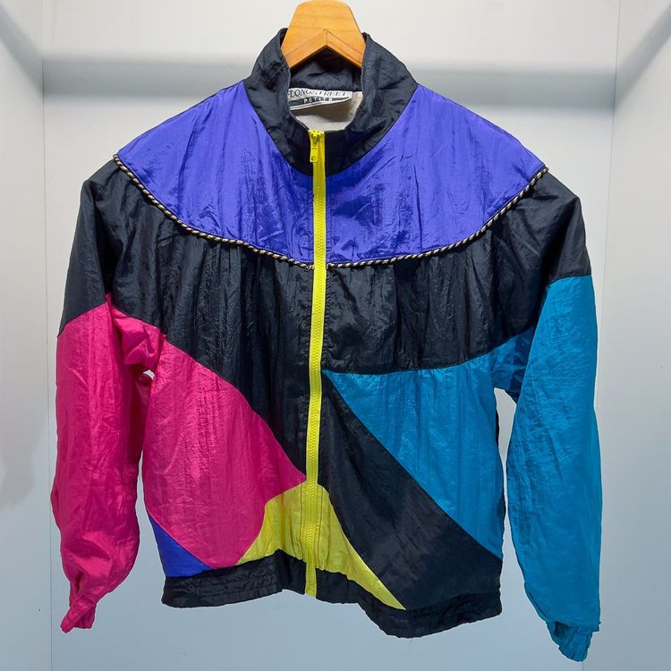 Rare vintage - Jacket/Jacke/Veste -S- Black/Pink/Purple/Blue (Gebraucht ...