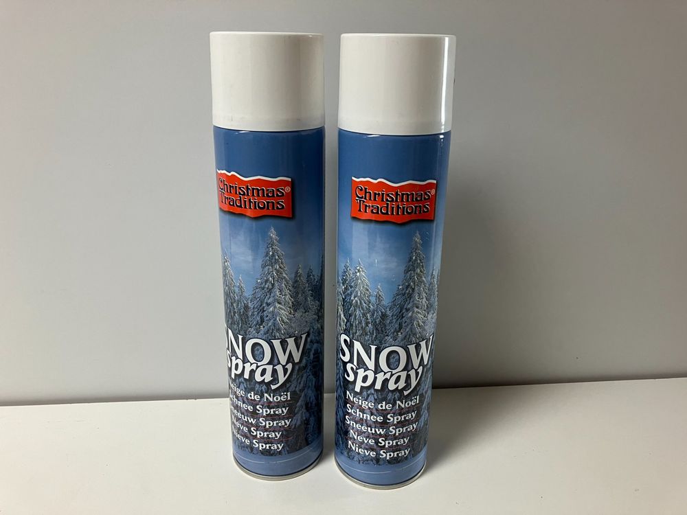 2x 600ml Snow Spray für Dekorationszwecke NEU ab 1.- (Neu (gemäss ...