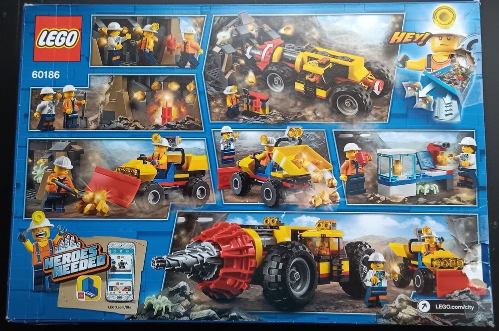 Lego City 60186 Schweres Bohrgerät für Bergbau (Gebraucht) in ...