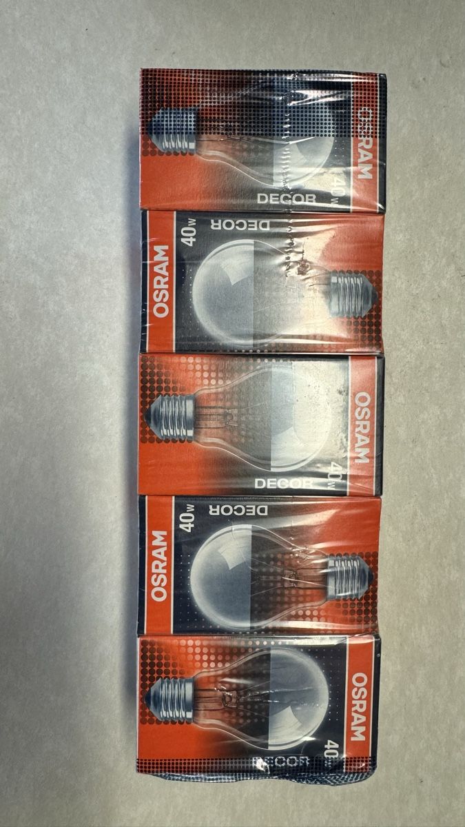 Osram Decor Silver Mirror 40W Glühbirnen E27, 5er Pack, (Neu und ...