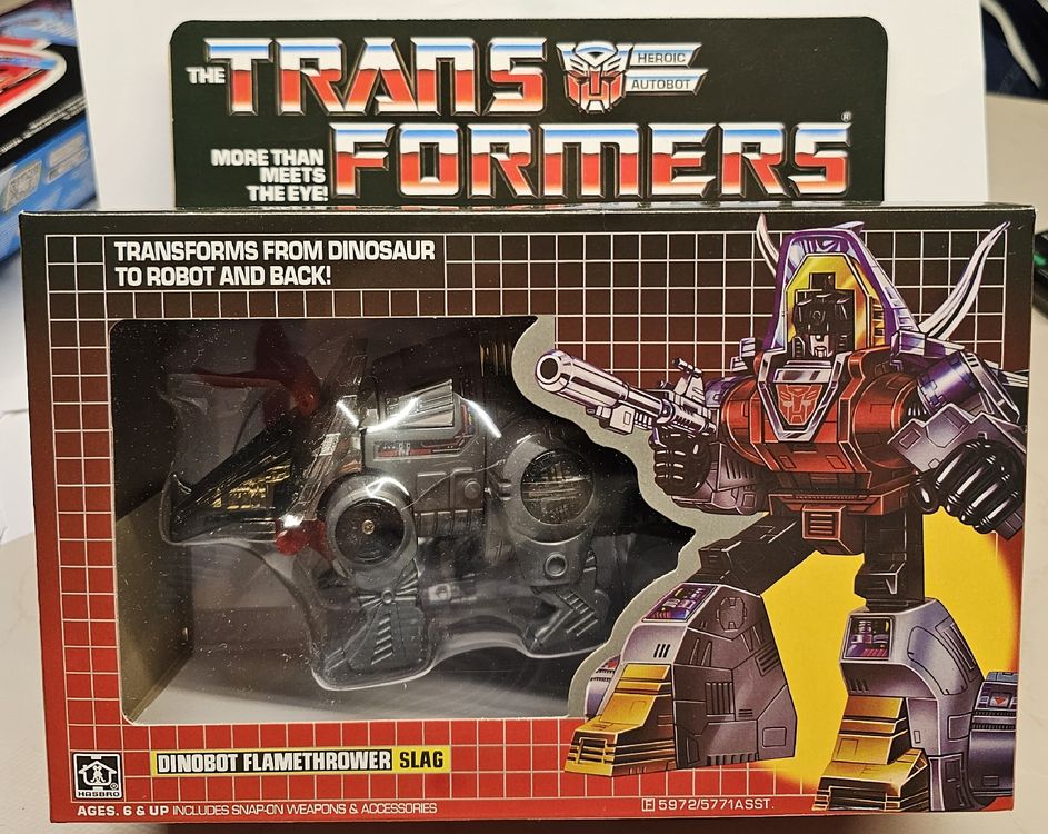 Transformers G1 Slag Dinobot Figur OVP KO (Neu und originalverpackt) in ...