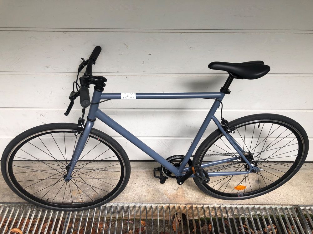 City Bike 28 Zoll Elops Speed 500 Singlespeed/Fixie blau | Kaufen auf ...