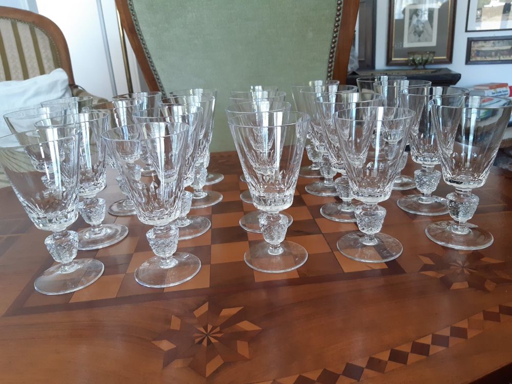Elegantes Kristallgläser Alte Serien Ebenbild