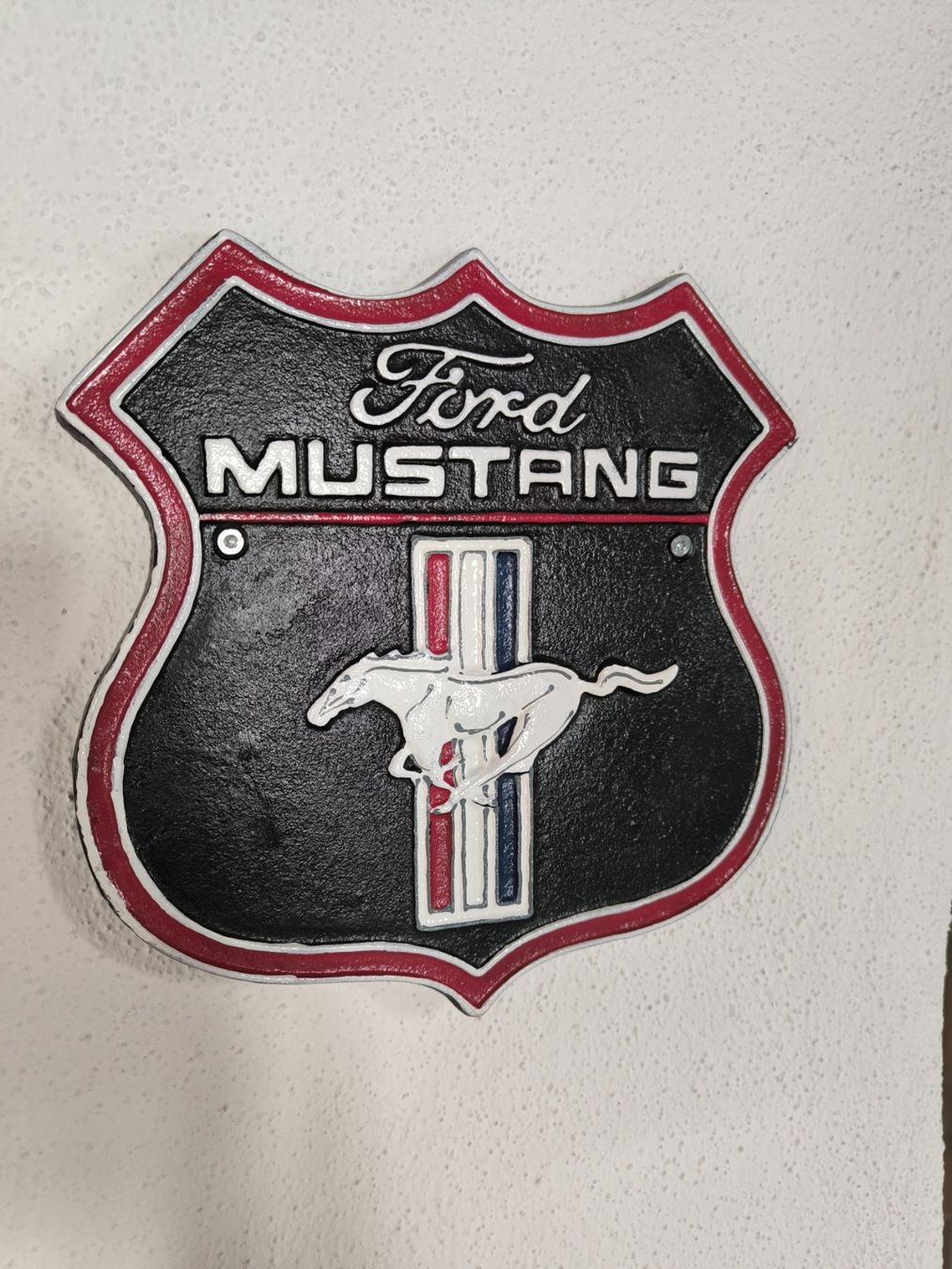 Ford Mustang Logo Schild - Wanddeko für Sammler! (Neu (gemäss ...