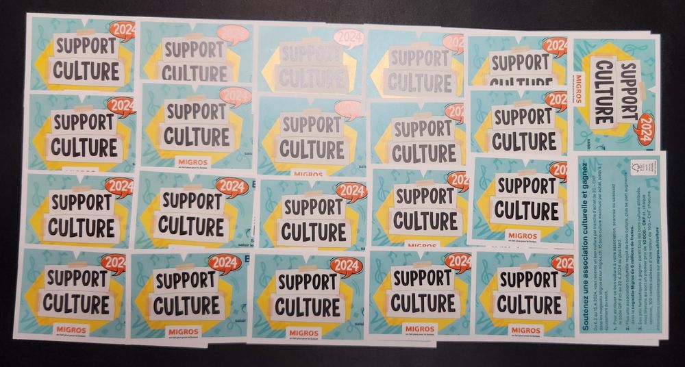 *MIGROS* 22x Support culture bons 2024 (Neu und originalverpackt) in Sion für CHF 6 – mit ...