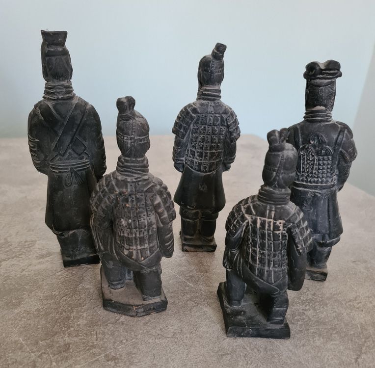 5 antike chinesische Terracotta Krieger Quin-Dynastie | Kaufen auf Ricardo