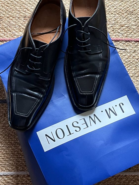 J.M. Weston Derby cuir noir (Gebraucht) in Genève für CHF 109 – mit ...