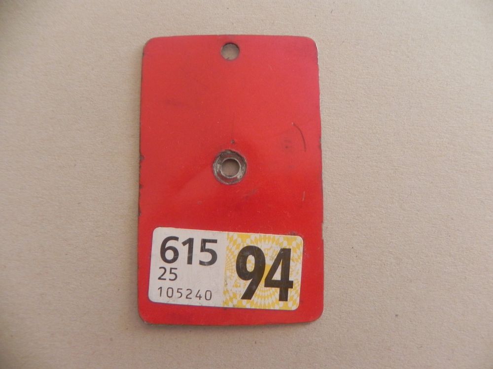 CH Velonummer Velo Nummer 1994 Geschenk Jahr 94 GE Vignette (Gebraucht ...