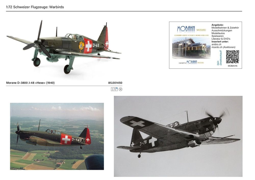 ACE Modell - Morane D-3800 1940 - J-48 Hexe - 1:72 (Neu und ...
