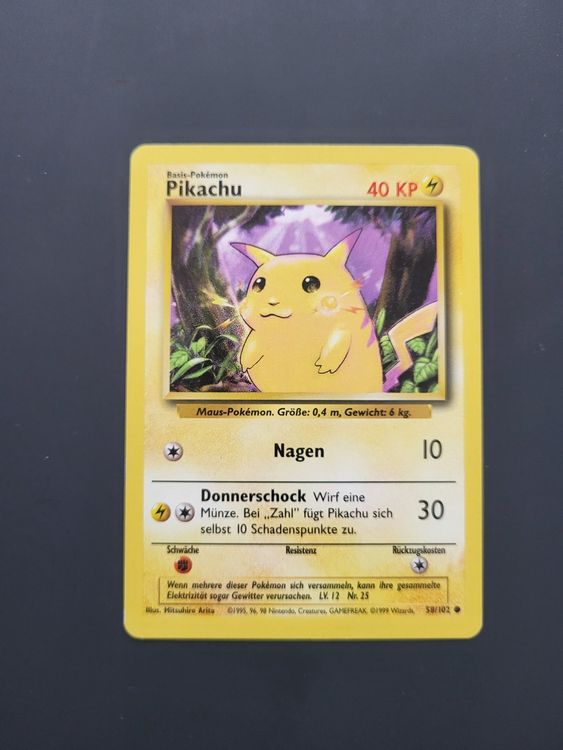 Pokemon Pikachu Base Set (Gebraucht) in oberbuchsiten für CHF 4 – mit ...
