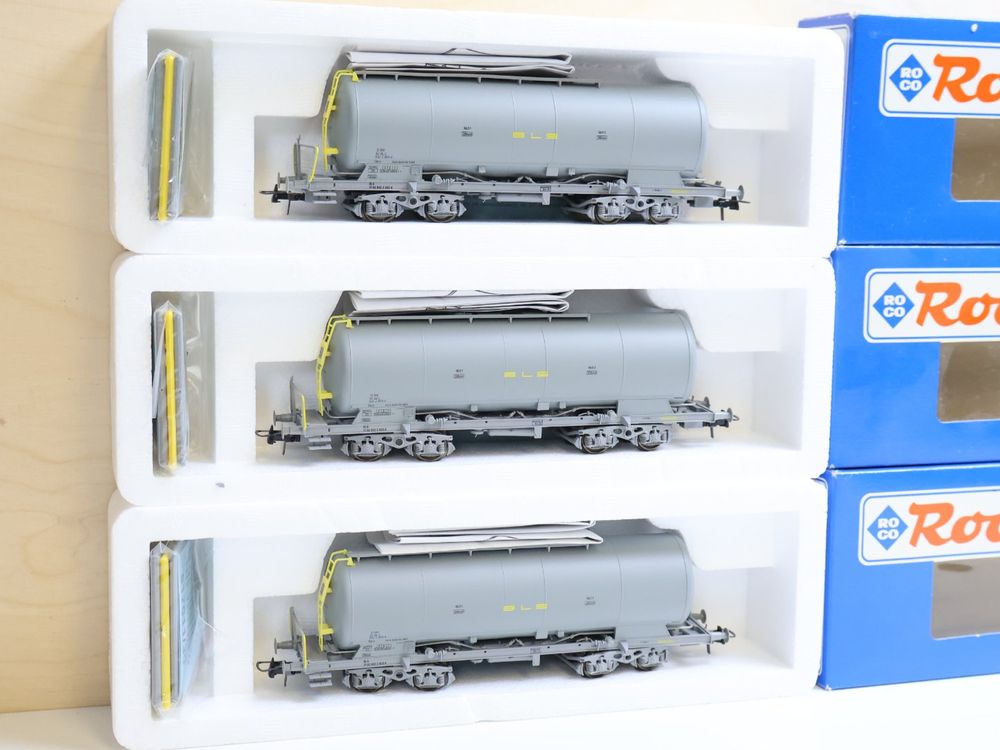 ROCO BLS 3 x Zementsilowagen 46498 - Neuwertig H0 (Gebraucht) in ...