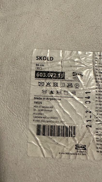 Fell Skold Ikea grau 90 cm lang (Gebraucht) in Rickenbach SZ für CHF 5 ...