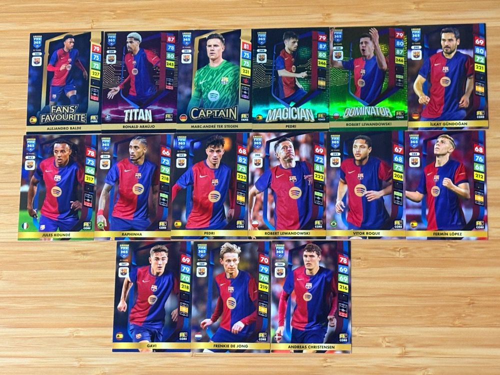 FC Barcelona x15 Cards Set Panini FIFA 365 Adrenalyn XL 2025 (Neu ...