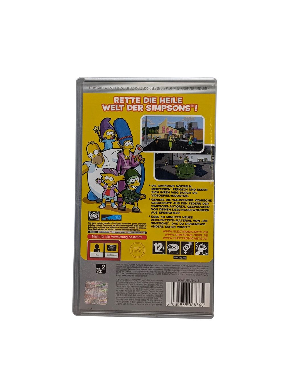 Die Simpsons – Das Spiel PlayStation Portable (PSP) (Gebraucht) in ...