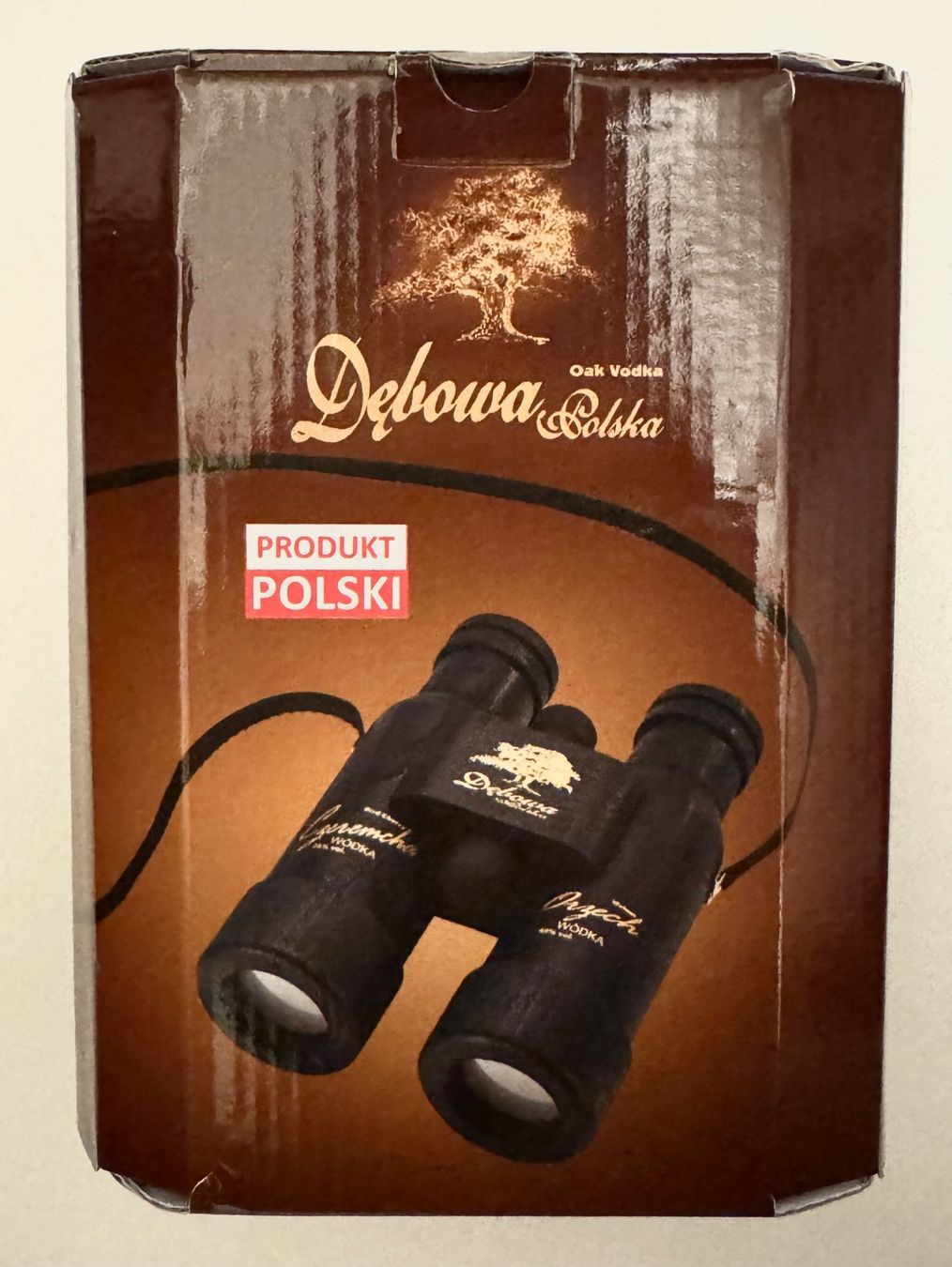 Vodka Debowa Polska - Coffret cadeau en forme de jumelles (Neuf avec ...