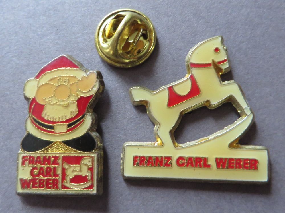 2 PIN'S SCHWEIZ SPIELWAREN, FRANZ CARL WEBER, ZÜRICH (Gebraucht) in ...