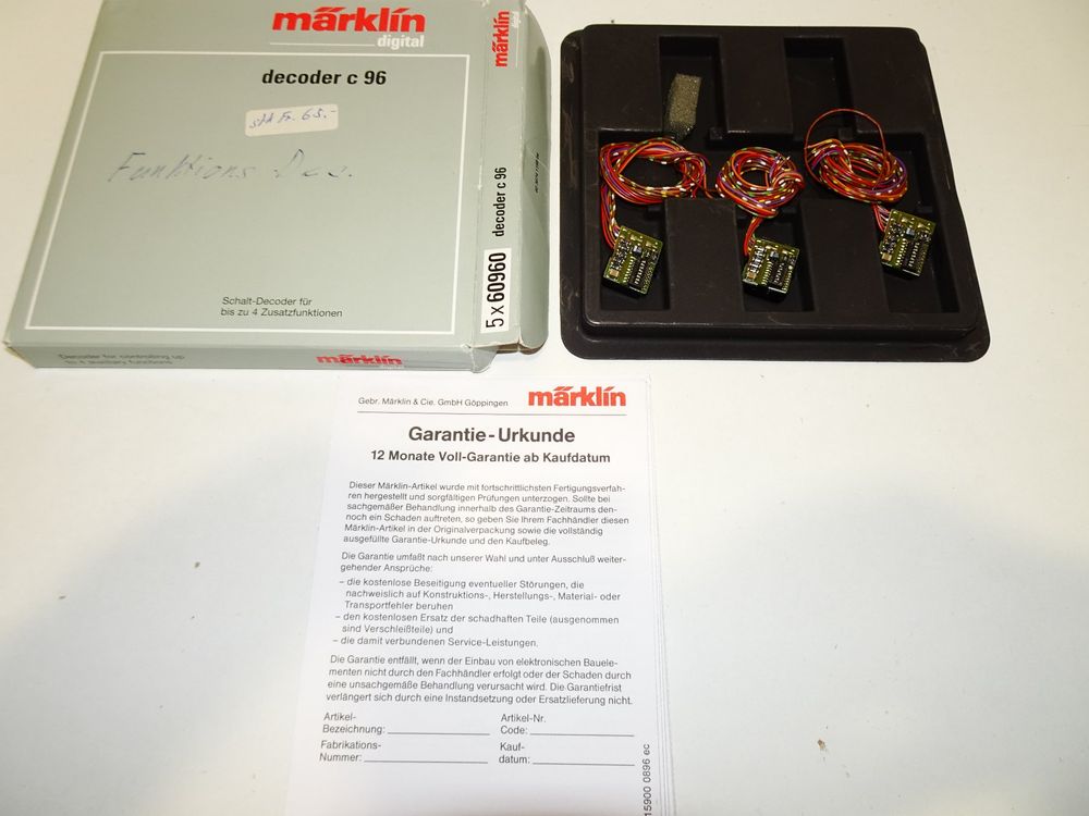 3 Märklin Digital Decoder c 96 Digital 60960 | Kaufen auf Ricardo