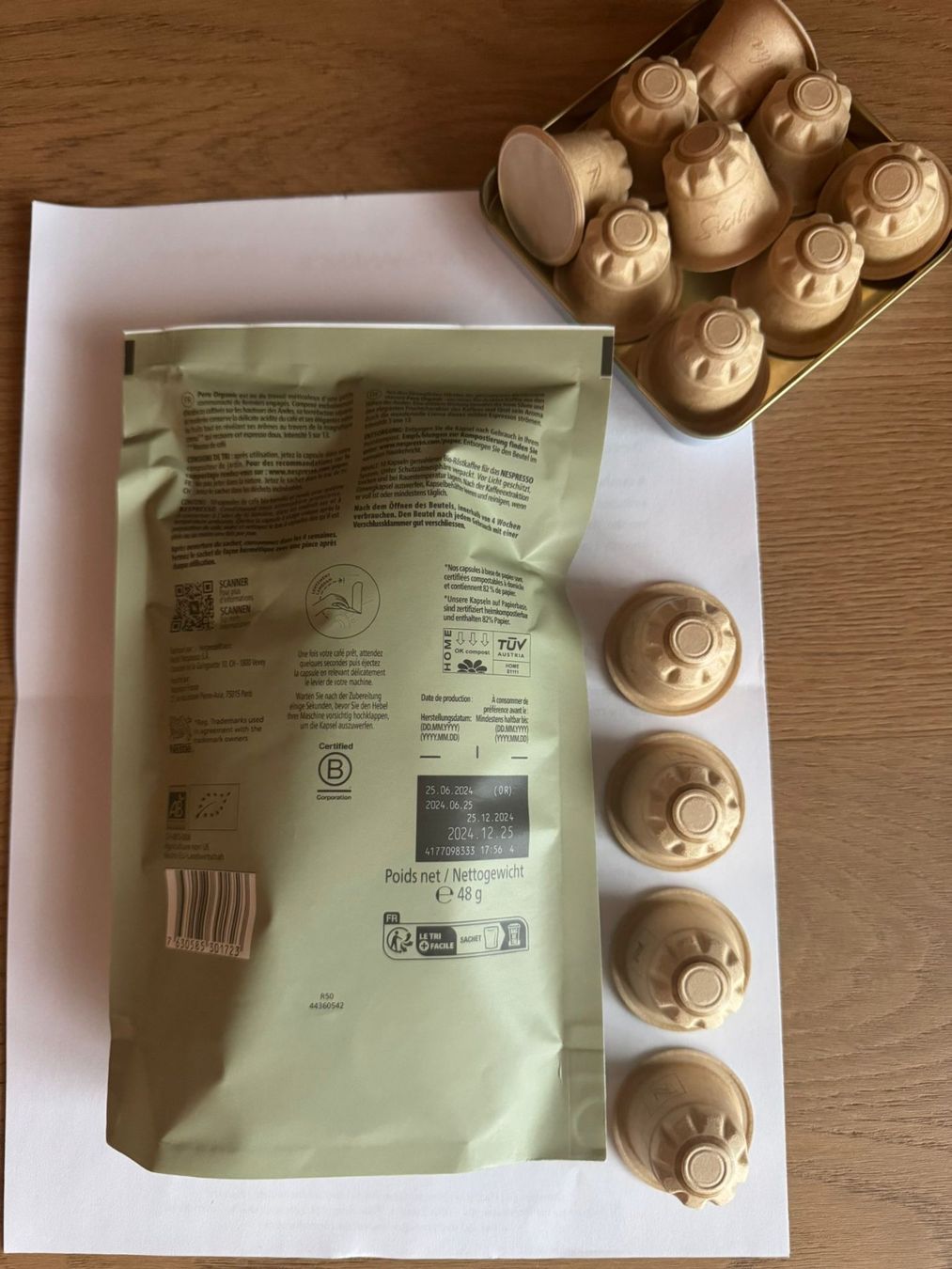 Original NESPRESSO Paper-based Coffee Capsules (Neu (gemäss ...