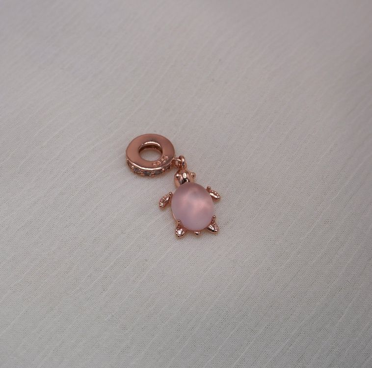 Charm "Schildkröte Rosé" zu Pandora 925 Silber (Neu (gemäss ...