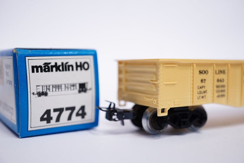 3å Märklin 4774 USA SOO Line Hochbordgüterwagen | Kaufen auf Ricardo