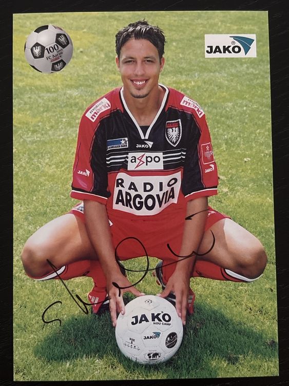 Signiertes Foto: Elvir Melunovic, FC Aarau (Gebraucht) in Uetendorf für ...