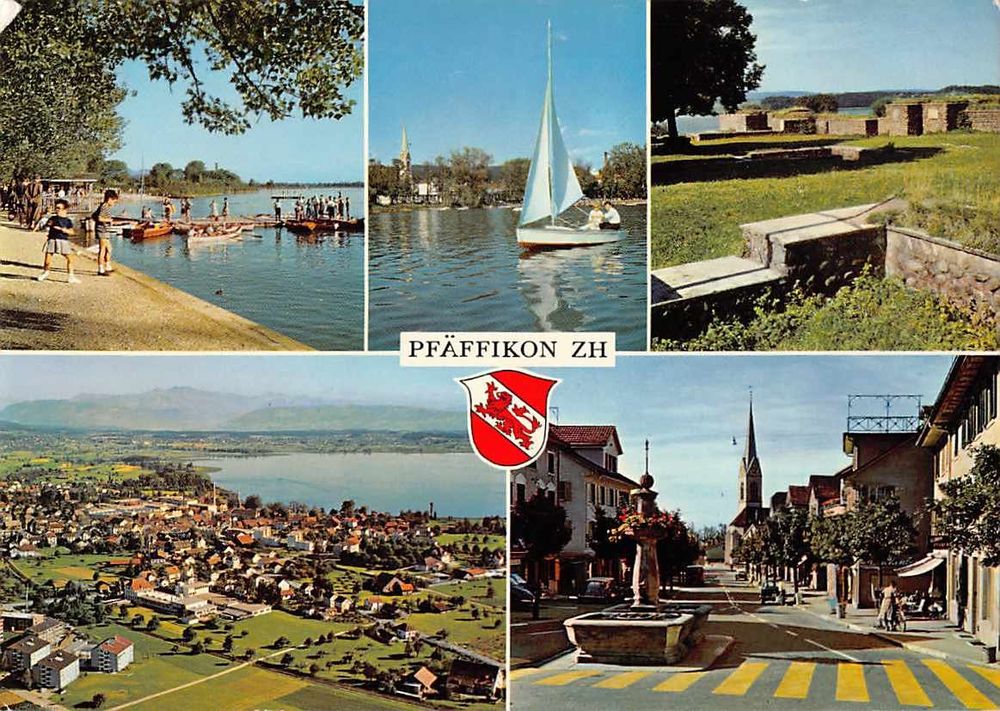 Gruss aus PFÄFFIKON ZH 1975, schöne antike Postkarte (Gebraucht) in Winterthur für CHF 2.2 – mit ...