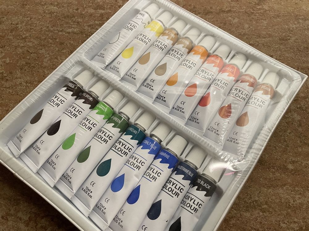 3 Acrylfarben Set, Malen, Zeichnen, Farben, Acrylic (Neu (gemäss Beschreibung)) in Signau für ...