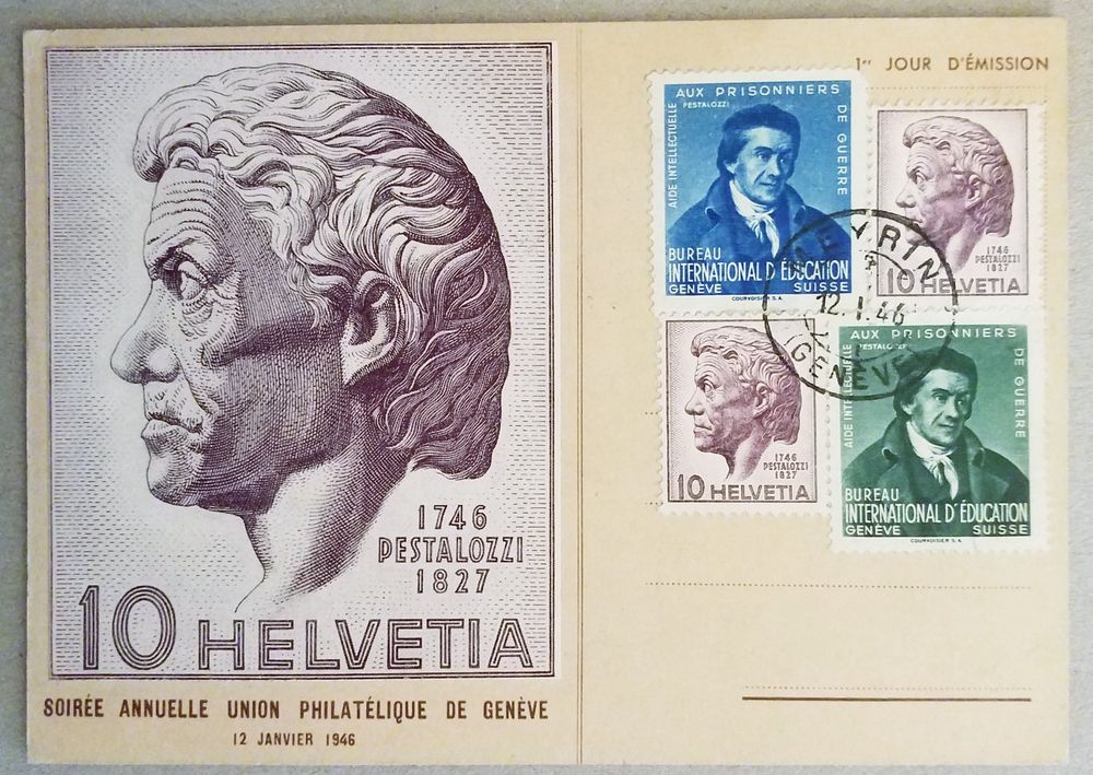 B255) BIÉ (D V) gemachte Maximumkarte Pestalozzi ET LP | Kaufen auf Ricardo