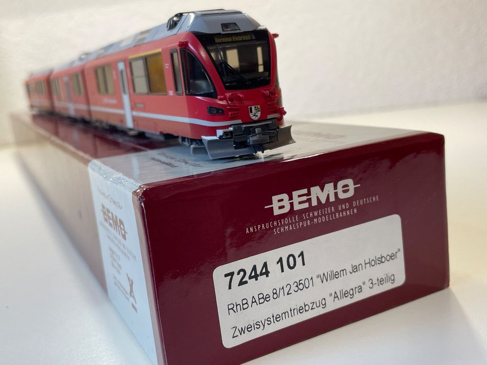 Bemo 7244 101 RhB Abe 8/12 Allegra, Willem Jan Holsboer H0m (Neu ...